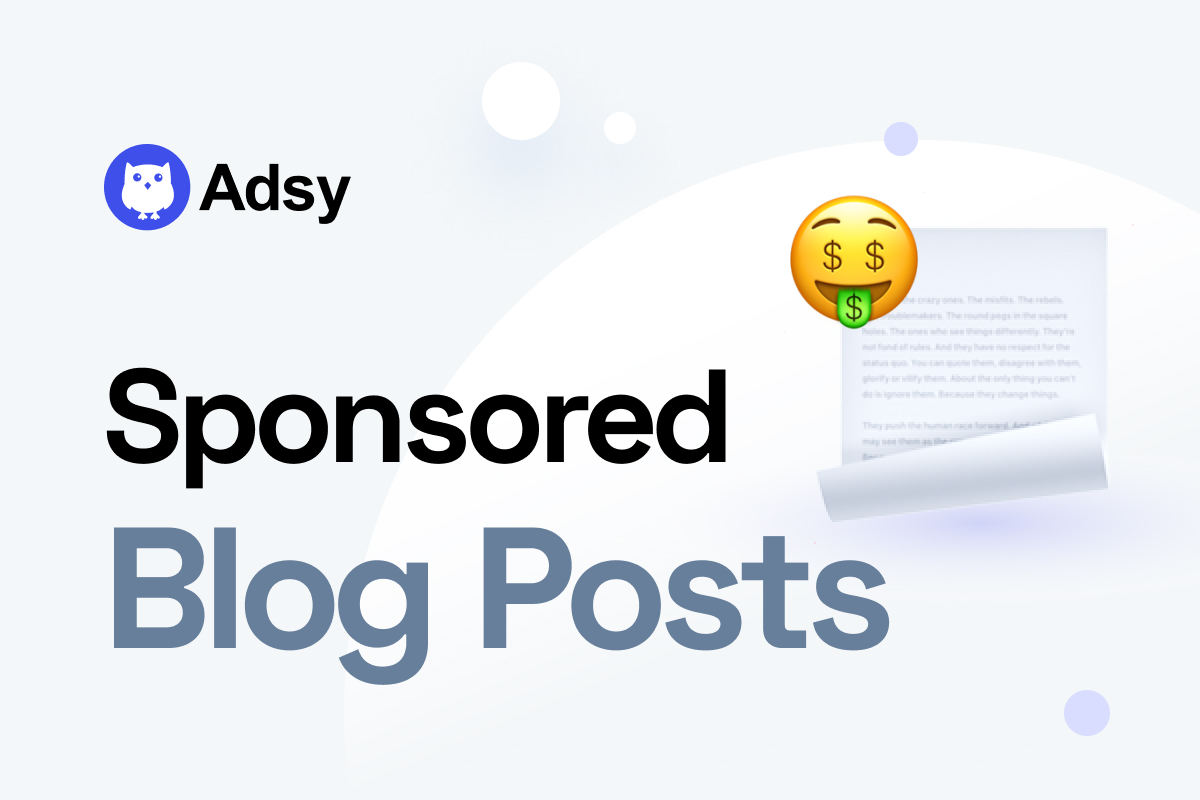 Buy Sponsored Blog Posts | Best Way To Get Links